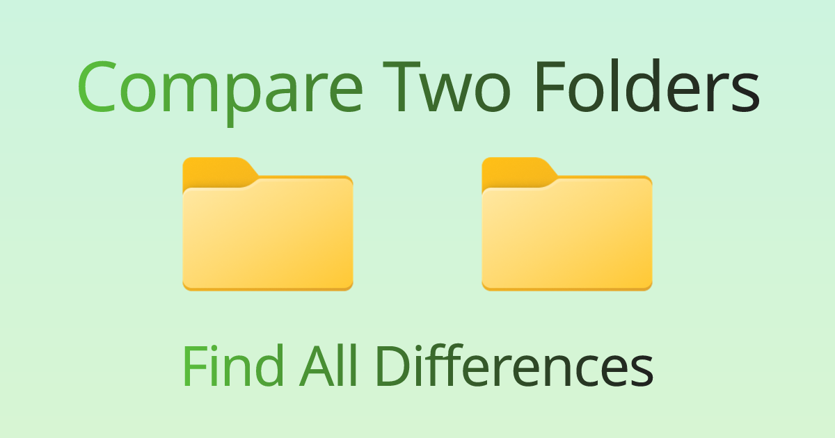 Folder Compare - Find Differences Between Directories | diff.tools
