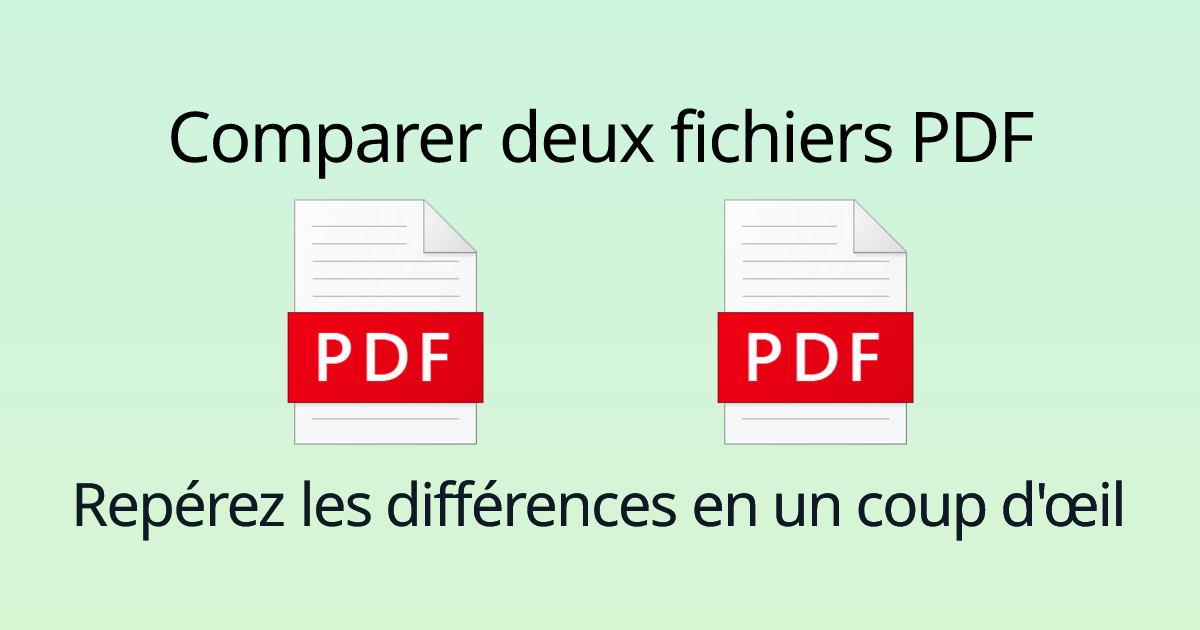 PDF Compare - Trouvez les différences entre fichiers PDF | diff tools